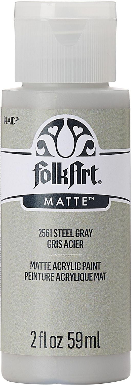 Folkart Acrylic Craft Paint 2 oz Steel Gray | Walmart Canada