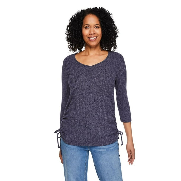 Iyla Women's Side Ruched Top, Sizes S-XXL - Walmart.ca