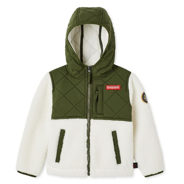 Canadiana x RCGS Toddler Boys' Full-Zip Sherpa Hoodie - Walmart.ca