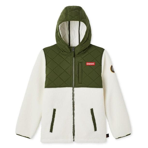 Canadiana x RCGS Boys' Full-Zip Sherpa Hoodie - Walmart.ca