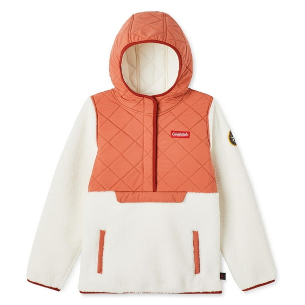 Canadiana x RCGS Girls' Sherpa Hoodie Popover - Walmart.ca