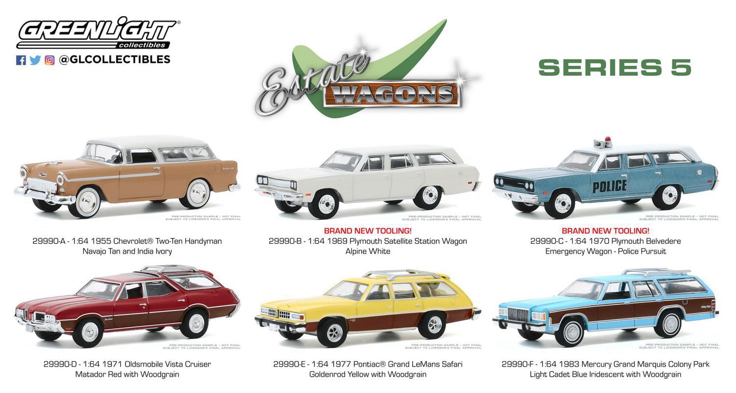 GreenLight 1:64 Estate Wagons Die-Cast Vehicles Series 5 | Walmart Canada