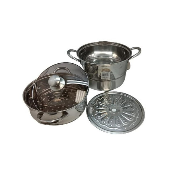 Sunwealth 5.7 quarts induction two-tierstainless steel steamer with ...