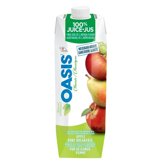 Oasis Classic Pure Breakfast Apple Juice Blend, 960mL - Walmart.ca