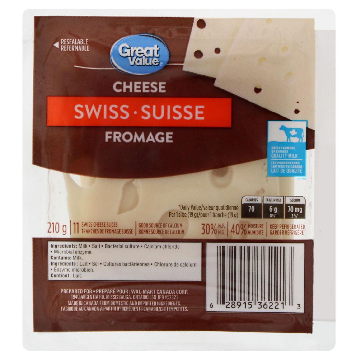 Click here for Great Value Swiss Cheese Slices prices