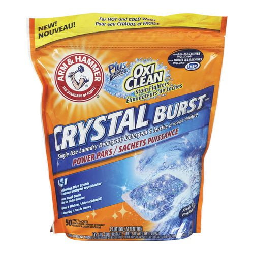 ARM & HAMMER® Plus OxiClean Crystal Burst™ Power Paks 50ct | Walmart Canada