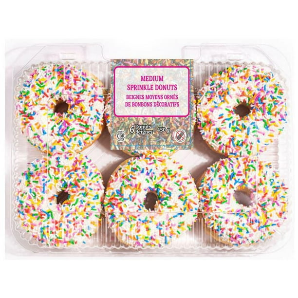CT Bakery, Medium Sprinkle Donuts, 75G X 6 Pack - Walmart.ca