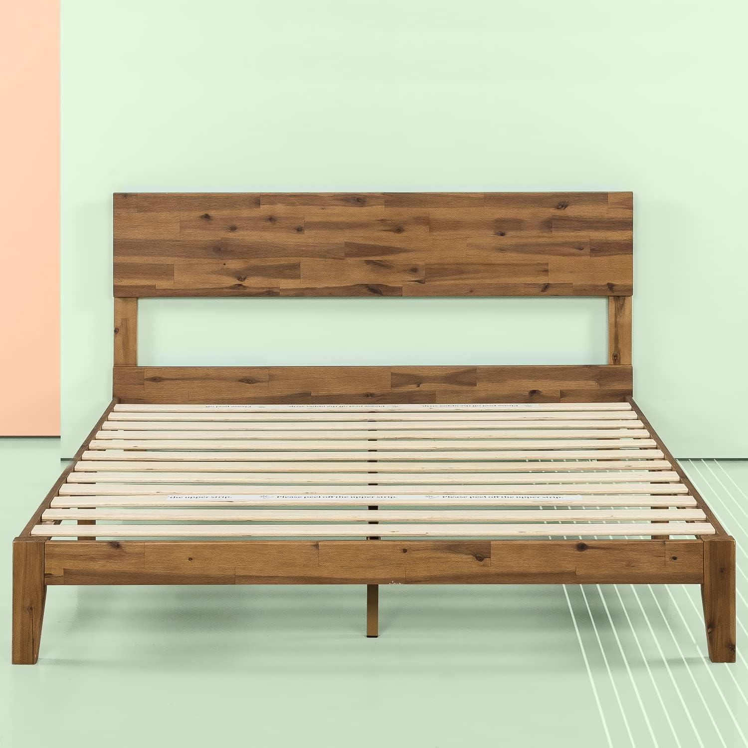 Walmart wood platform bed store
