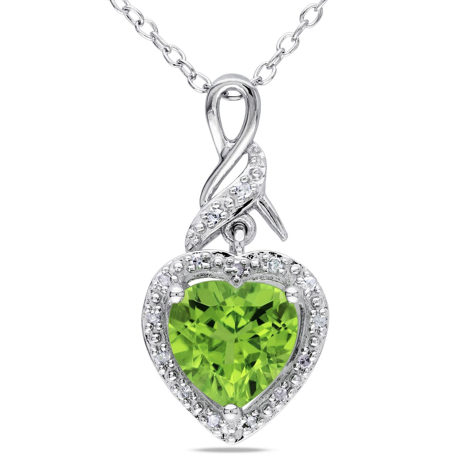 Click here for Tangelo 1-2/3 Carat T. G.W. Peridot And Diamond-Ac... prices
