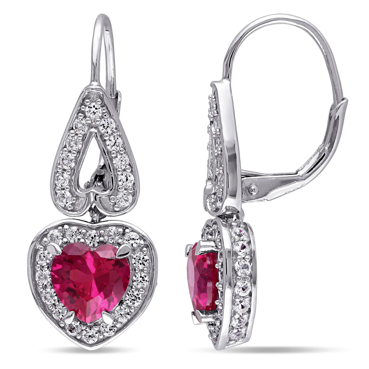Click here for Tangelo 4-7/8 Carat T. G.W. Created Ruby And Creat... prices