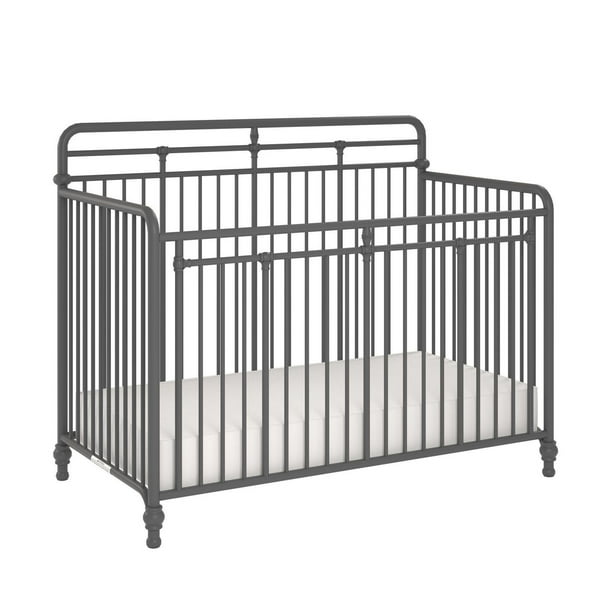 Monarch Hill Hawken Metal 3 in 1 Convertible Crib, Grey - Walmart.ca