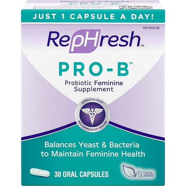 RepHresh Pro-B Probiotic Feminine Supplement, 30 Capsules - Walmart.ca