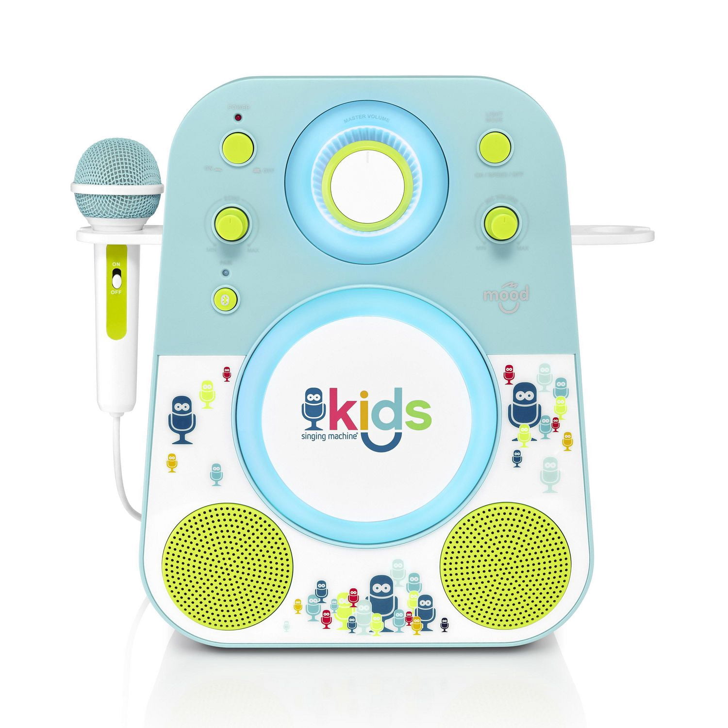 Singing Machine-Kids Glowing Bluetooth Sing-Along Speaker w/Mic ...