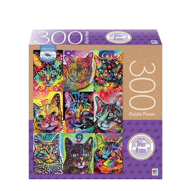 Artist Dean Russo - 300-Piece Adult Jigsaw Puzzle - 9 Up of Cats ...