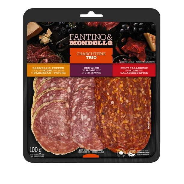 Fantino & Mondello Sliced Salami Charcuterie Meat Trio, 100 g - Walmart.ca