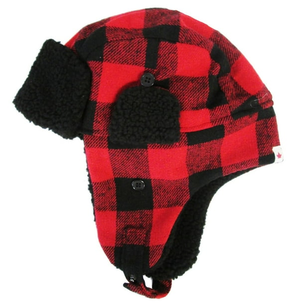 Buffalo Check Trapper Hat With Sherpa Trim - Walmart.ca