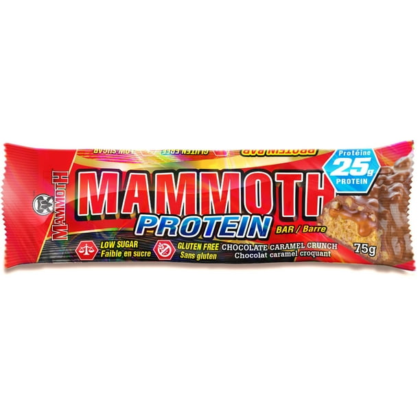 Mammoth Protein Bar, Chocolate Caramel, 75g Bar - Walmart.ca
