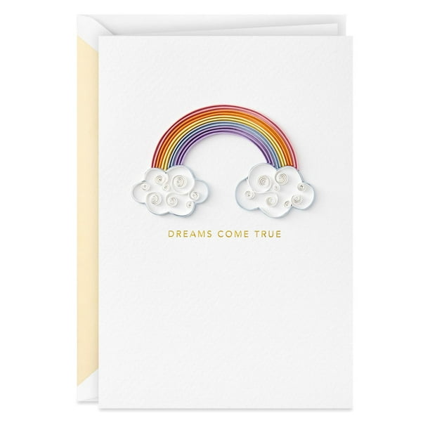 Hallmark Signature Baby Shower Card for New Parents (Quilled Rainbow ...