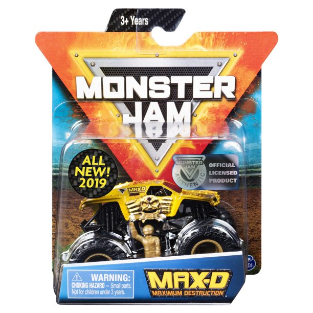 Monster Jam, Official Max D Monster Truck, Die-Cast Vehicle, Arena ...