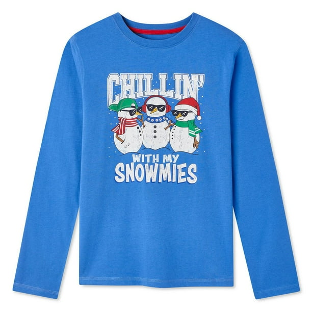 George Boys' Christmas Graphic Long Sleeve Tee - Walmart.ca