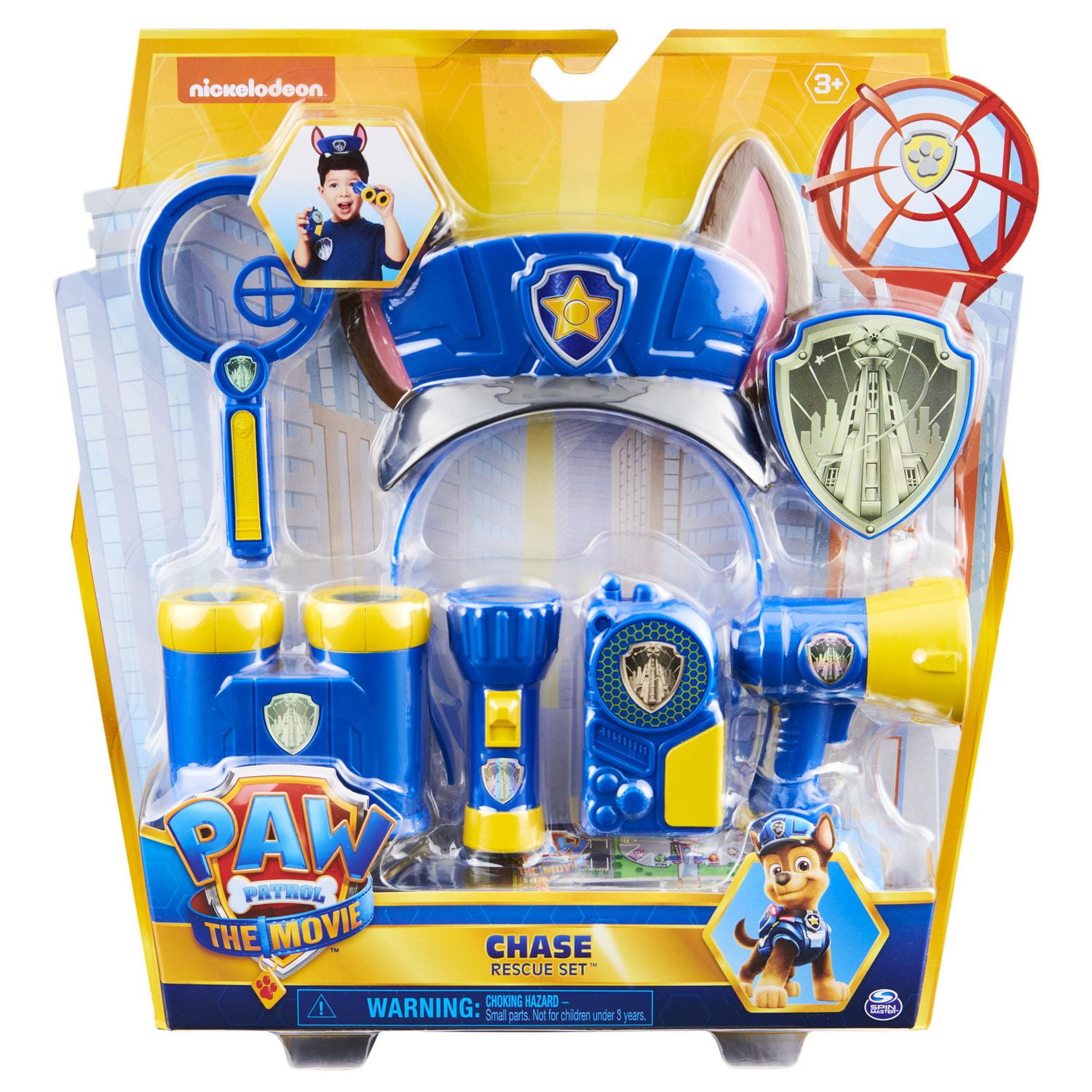 PAW Patrol Chase Movie Rescue 8 Piece Role Play Set for Pretend Play Kids Toys for Ages 3 and up Walmart