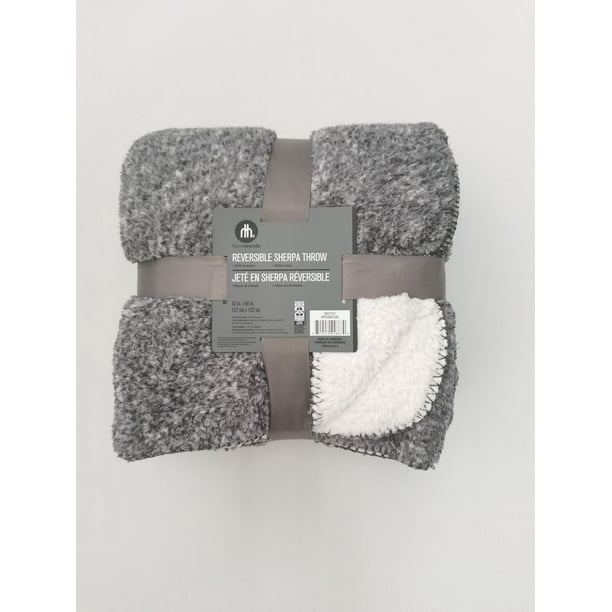 REVERSIBLE SHERPA THROW, SHERPA THROW - Walmart.ca
