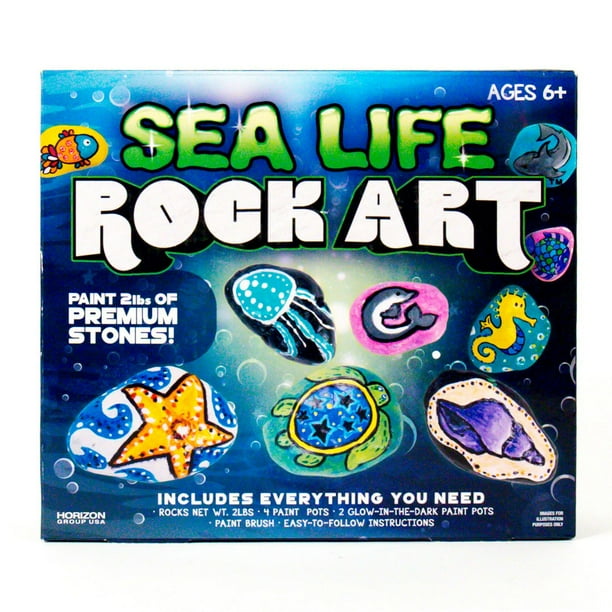 Rock Art by Horizon Group USA Sea Life Create Glowing Under-the-Sea ...