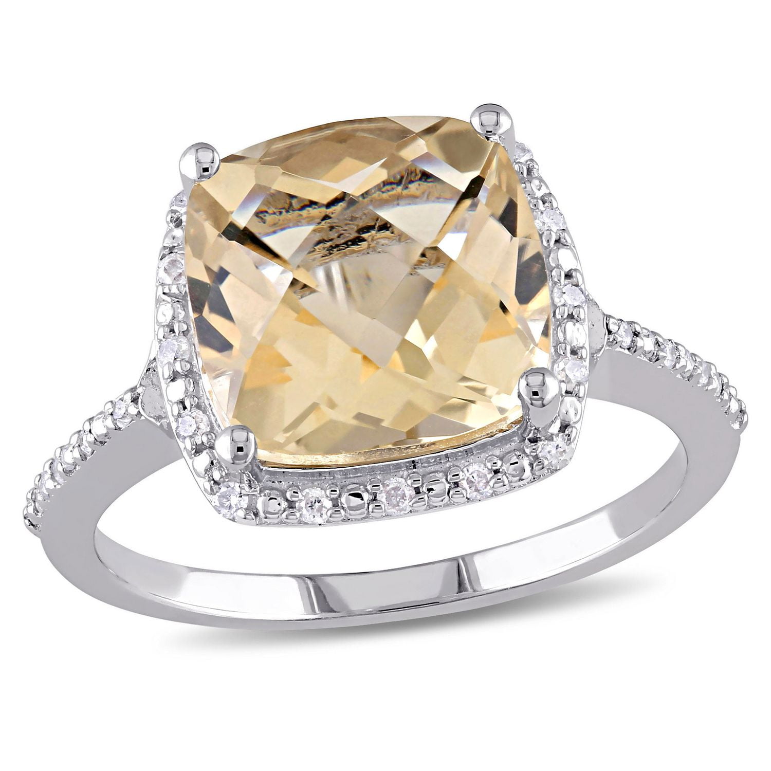 Click here for Tangelo 4 Carat T. G.W. Citrine And Diamond-Accent... prices