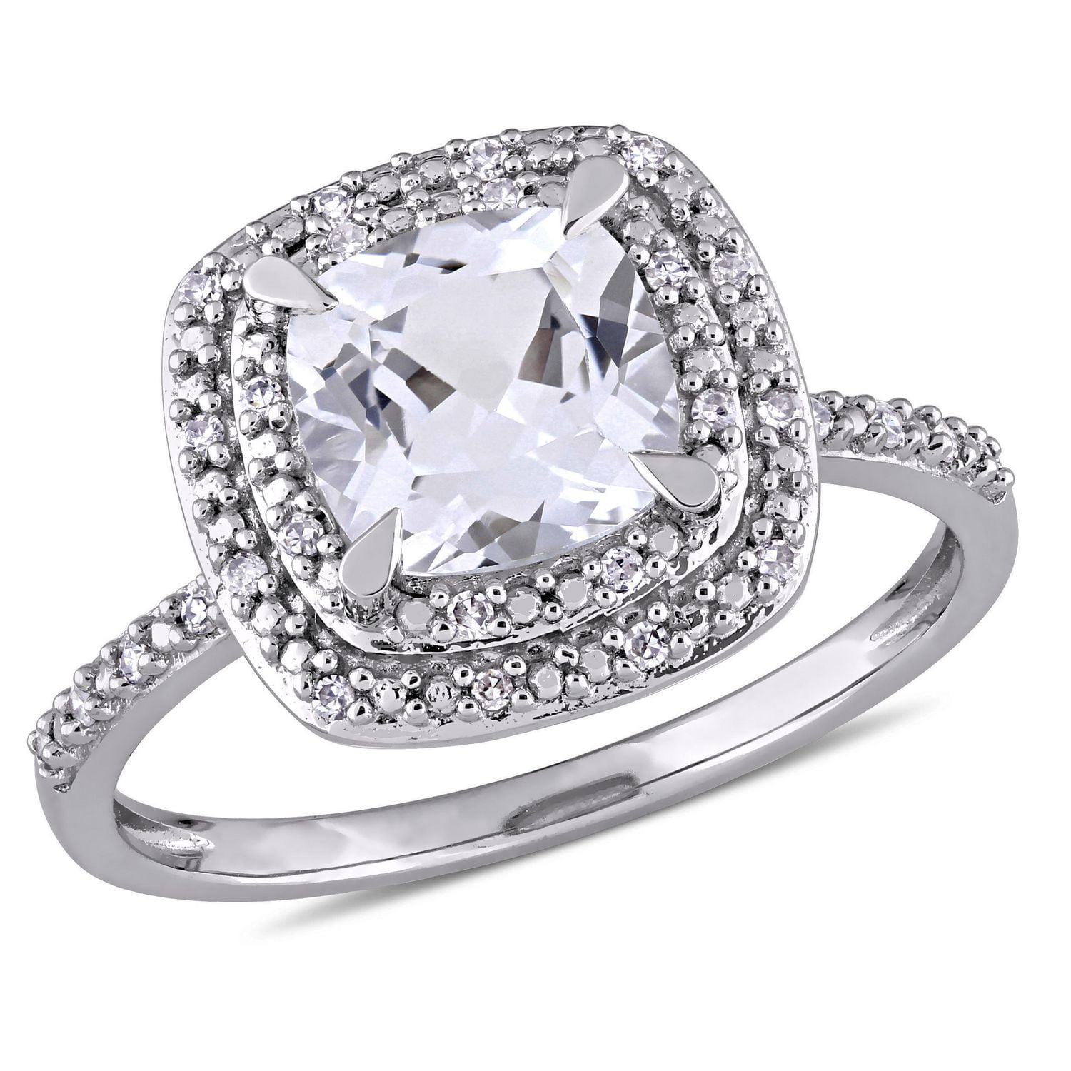 Click here for Miabella 2 Carat T. G.W. Created White Sapphire An... prices