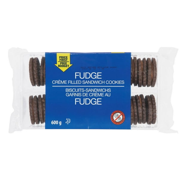 Great Value Fudge Crème filled Sandwich Cookies - Walmart.ca