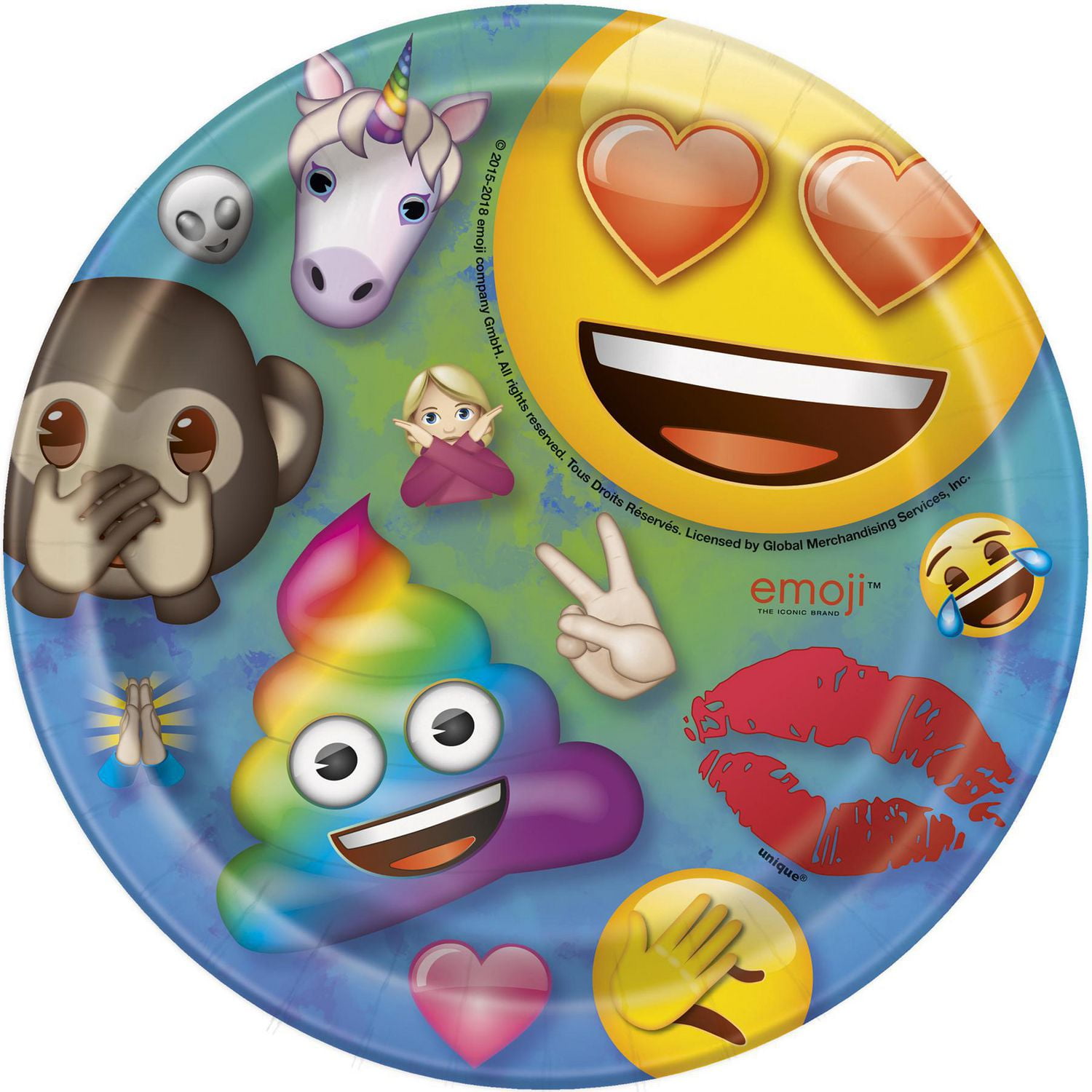 8 Emoji 7" Plates | Walmart Canada