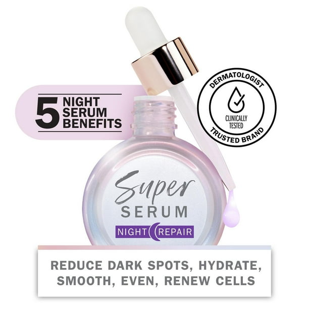 Olay Super Serum Night Repair with Salicylic Acid, Niacinamide, Lactic Acid, and Glycerin ...