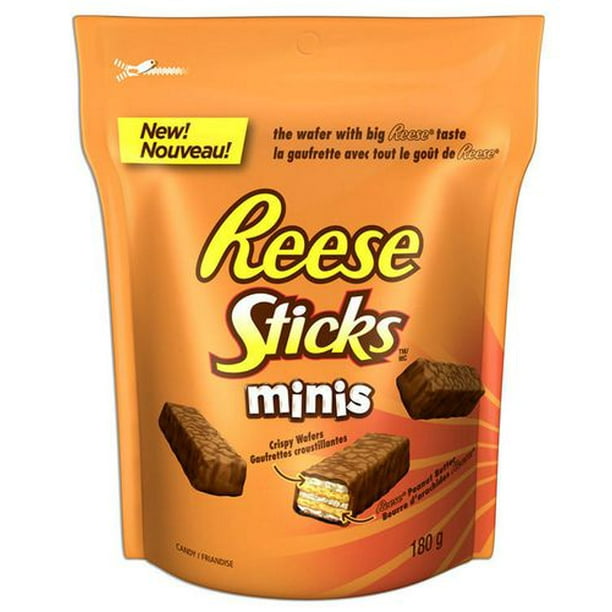 HERSHEY'S REESE Sticks Minis Peanut Butter Cups, 180 g - Walmart.ca