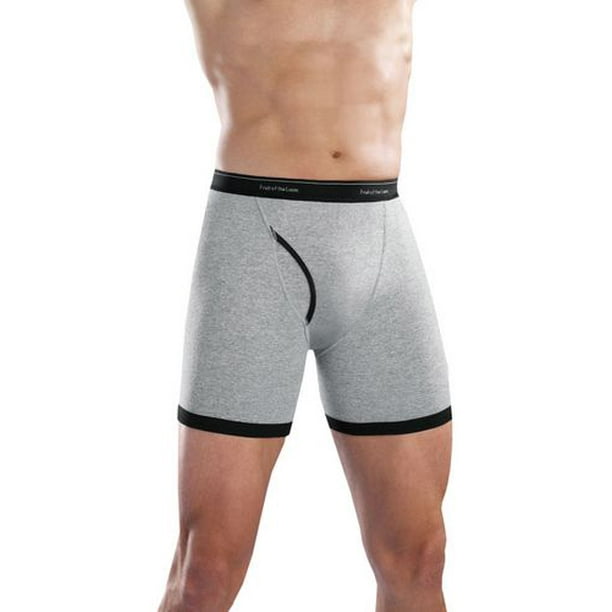 Fruit of the Loom Mens 4-Pack Ringer Boxer Briefs - Walmart.ca