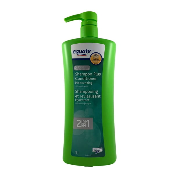 Equate Moisturizing 2in1 Shampoo Plus Conditioner, 1L, 1L - Walmart.ca