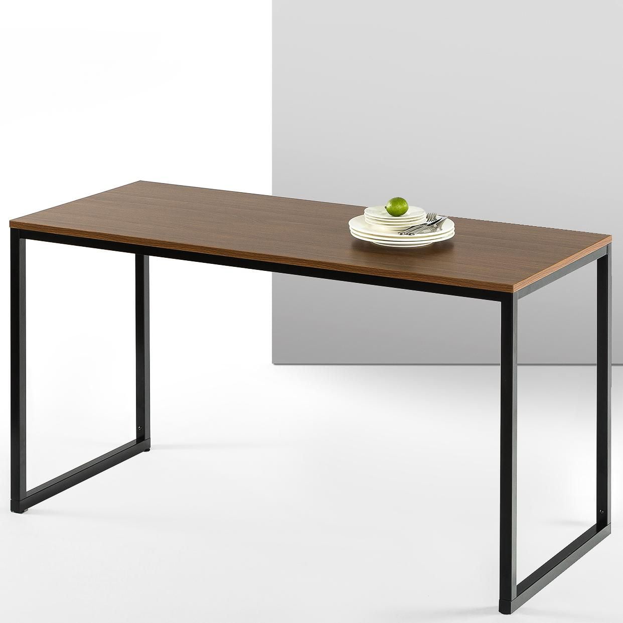 Zinus Jennifer Modern Studio Collection White Soho Rectangular Table Multipurpose Computer Desk Dining Table 1 Yr Warranty Easy to Assemble