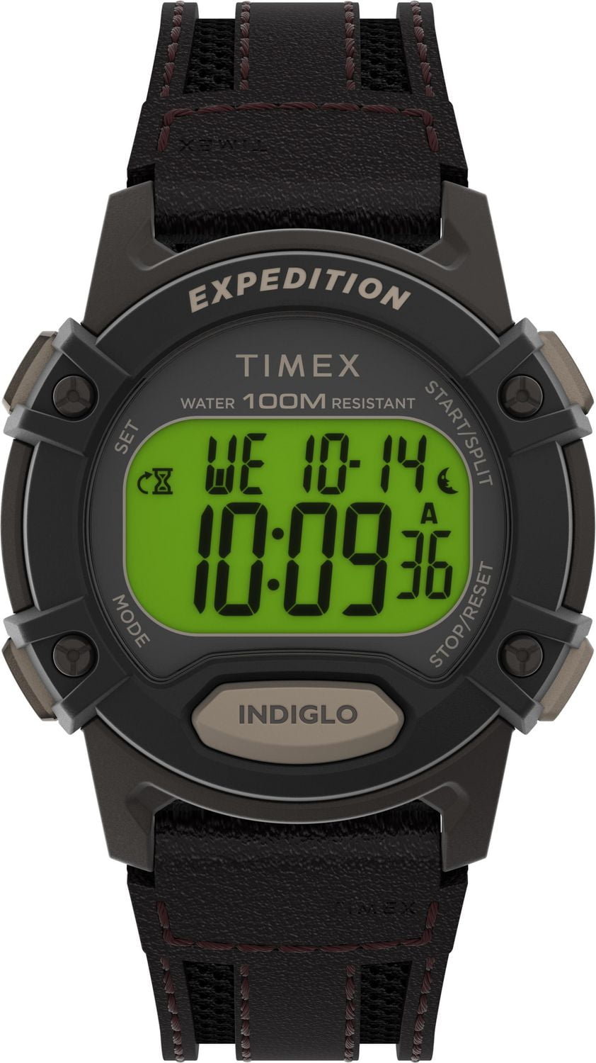 Click here for Timex Expedition Cat5 Leather Strap Watch One Size prices