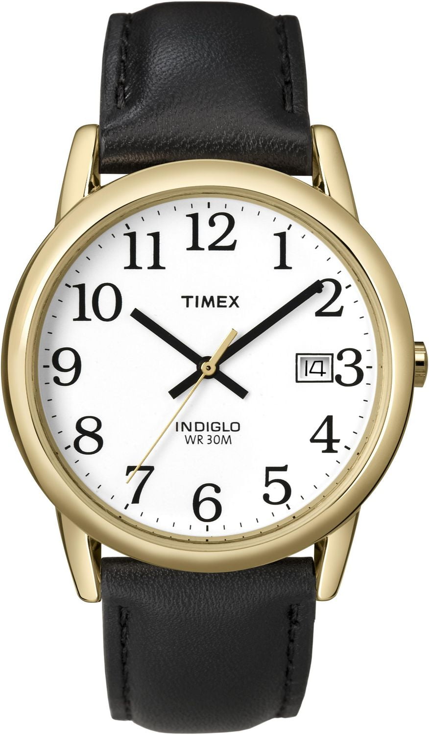 Click here for Timex Easy Reader Leather Strap Watch One Size prices