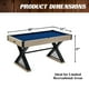 5 ft Brooks Drop Pocket Pool Table, Billiard Ball and Cue Stick Set ...