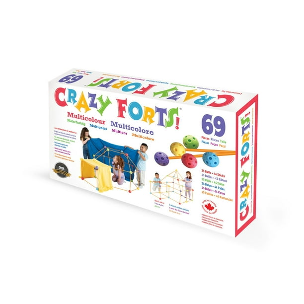 Crazy Forts- Multi Colour, 69 piece Fort - Walmart.ca