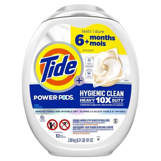 Tide Hygienic Clean Heavy Duty 10x Free Power PODS Laundry Detergent ...