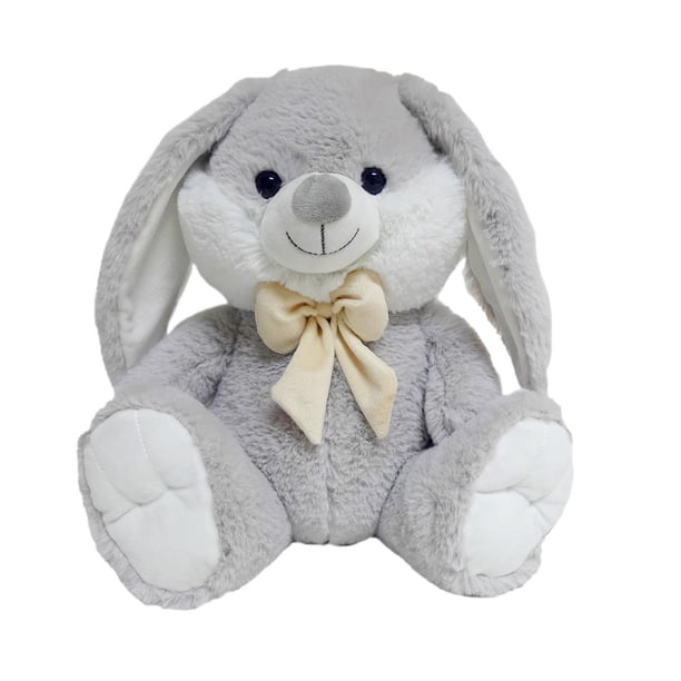 Way To Celebrate Easter Plush 13.5inch Large Bunny, Grey, Plush Bunny ...