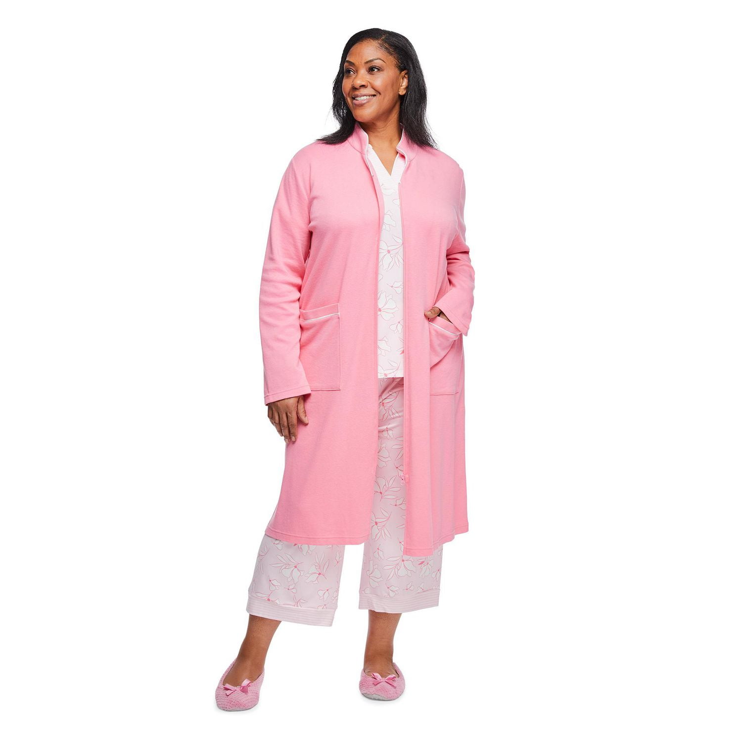 Iyla Women's Plus Zip-Up Robe - Walmart.ca