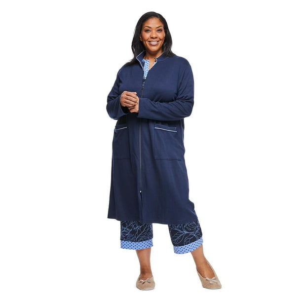 Iyla Women's Plus Zip-Up Robe - Walmart.ca