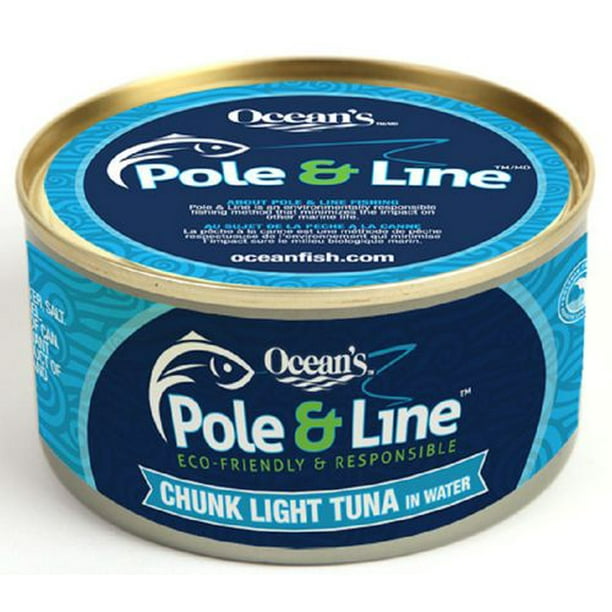 Ocean's Pole & Line Chunk Light Tuna, Ocean's Pole & Line Chunk Light ...