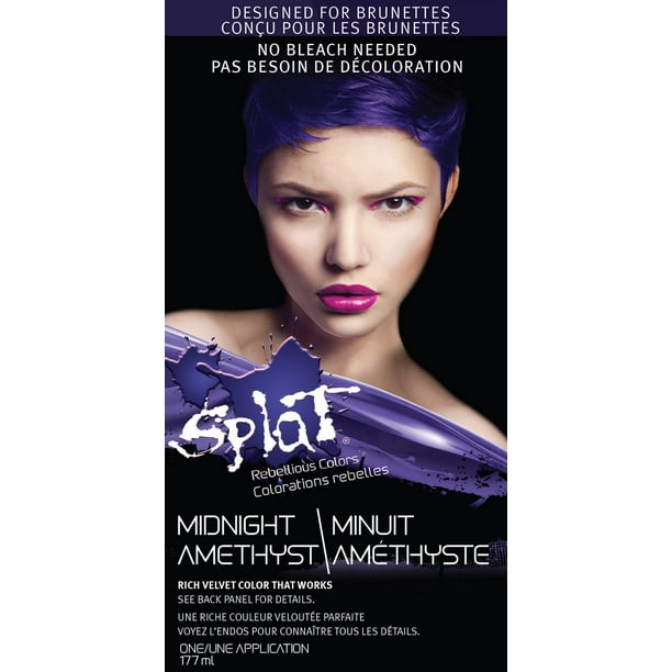 Splat Midnight Amethyst Color & Bleach Kit, Midnight Amethyst - 177mL ...