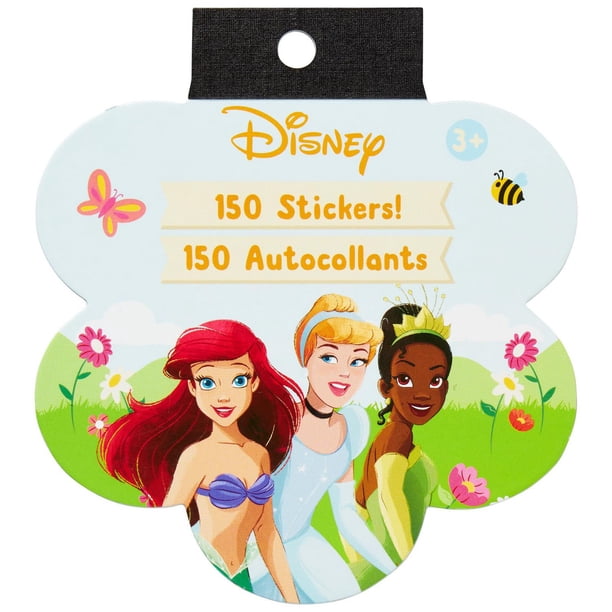 Disney Princess 150 Count Die Cut Sticker Book, Stickers, Easter ...