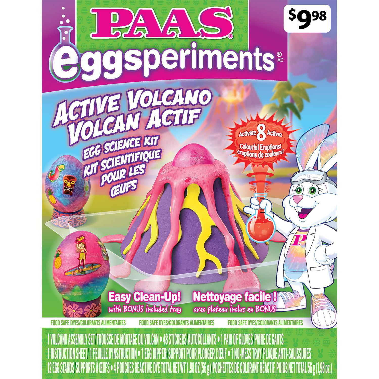 PAAS®Egg Science Kit , Eggsperiments® : Active Volcano, 1 Kit, Easter ...