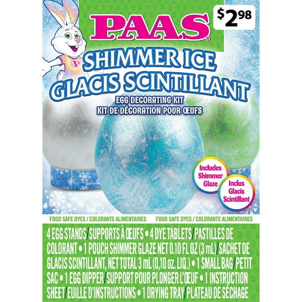 PAAS® Easter Egg Decorating and Dye Kit , Shimmer Ice , 1 Kit, Easter ...