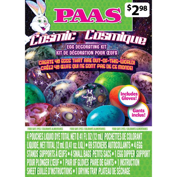 PAAS® Easter Egg Decorating and Dye Kit , Cosmic , 1 Kit, Easter Egg Dye Kit - Walmart.ca